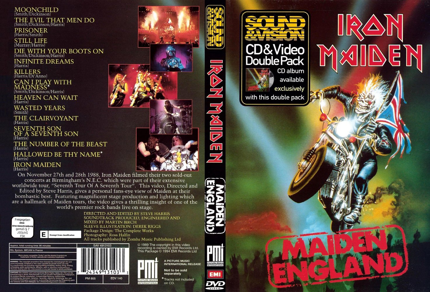 Iron Maiden Maiden England : Front | DVD Covers | Cover Century | Over ...
